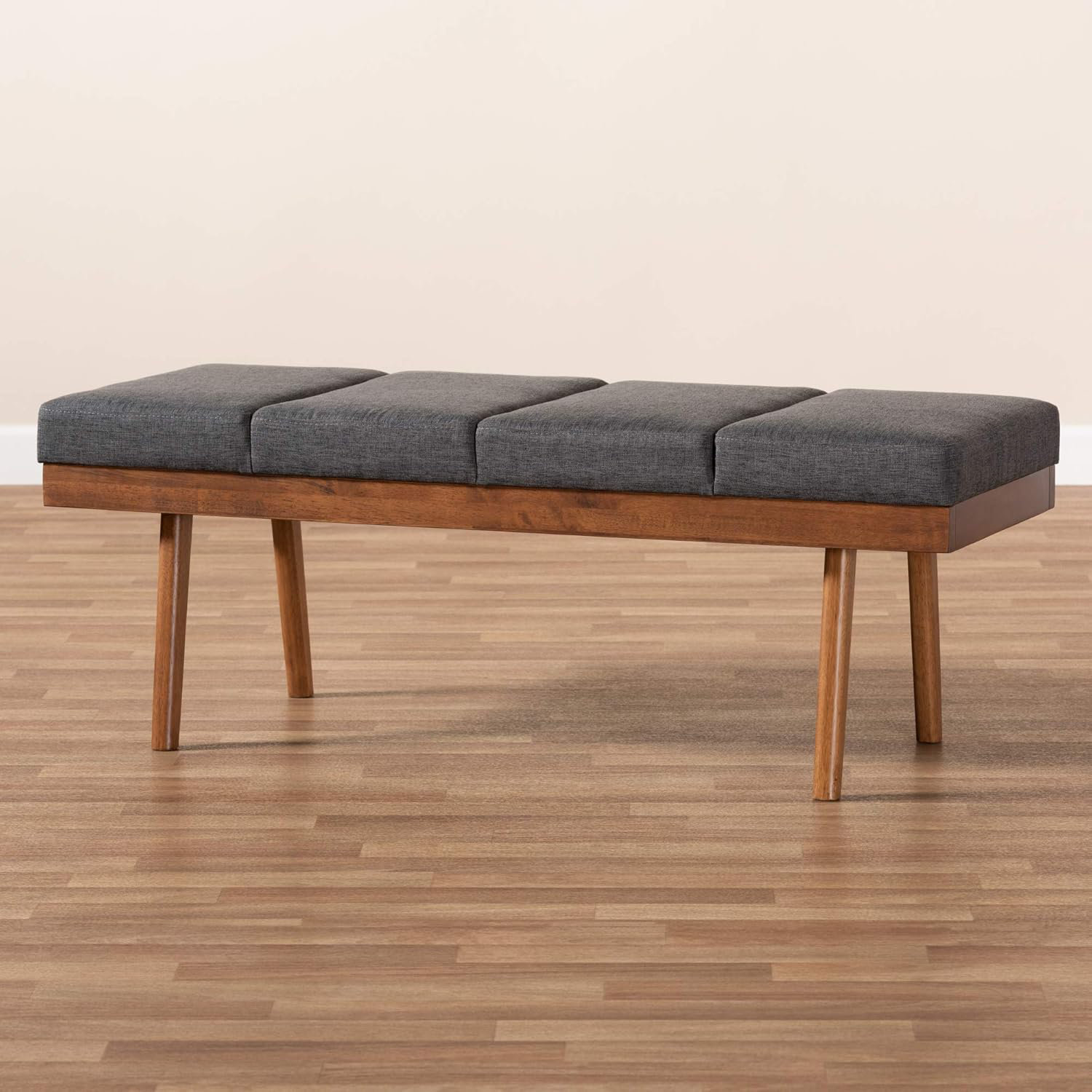 Corrigan Studio® Mid-Century Modern Bench With Channel Tufted ...