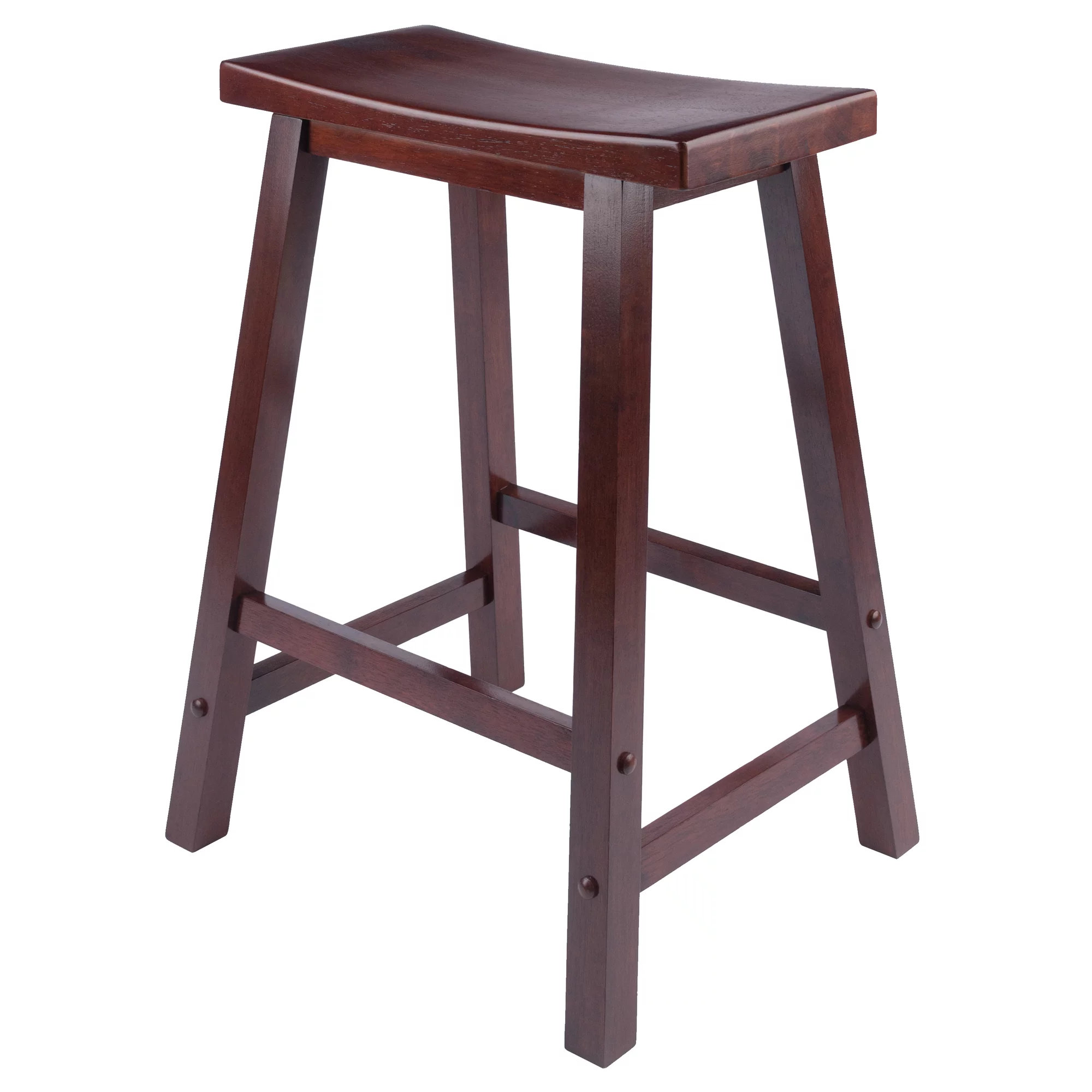 Winston Porter Takesa 14.47'' Counter Stool with Solid Wood Frame | Wayfair