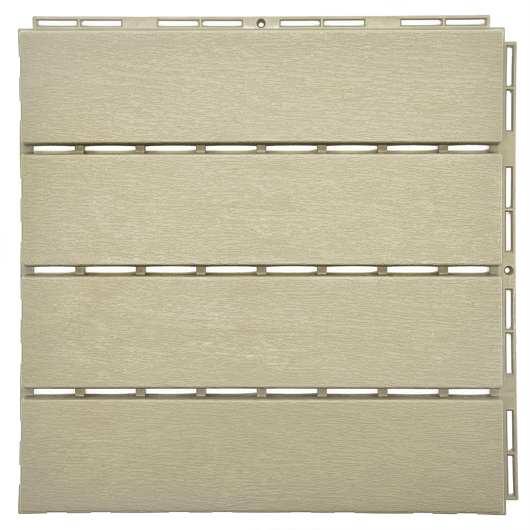 NICOMAN Beige Polydeck Pvc Decking Tiles - Pack Of 36 | Wayfair.co.uk