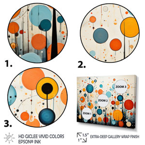 Brayden Studio® Green Beige Mid Century Abstract Retro II Framed On ...