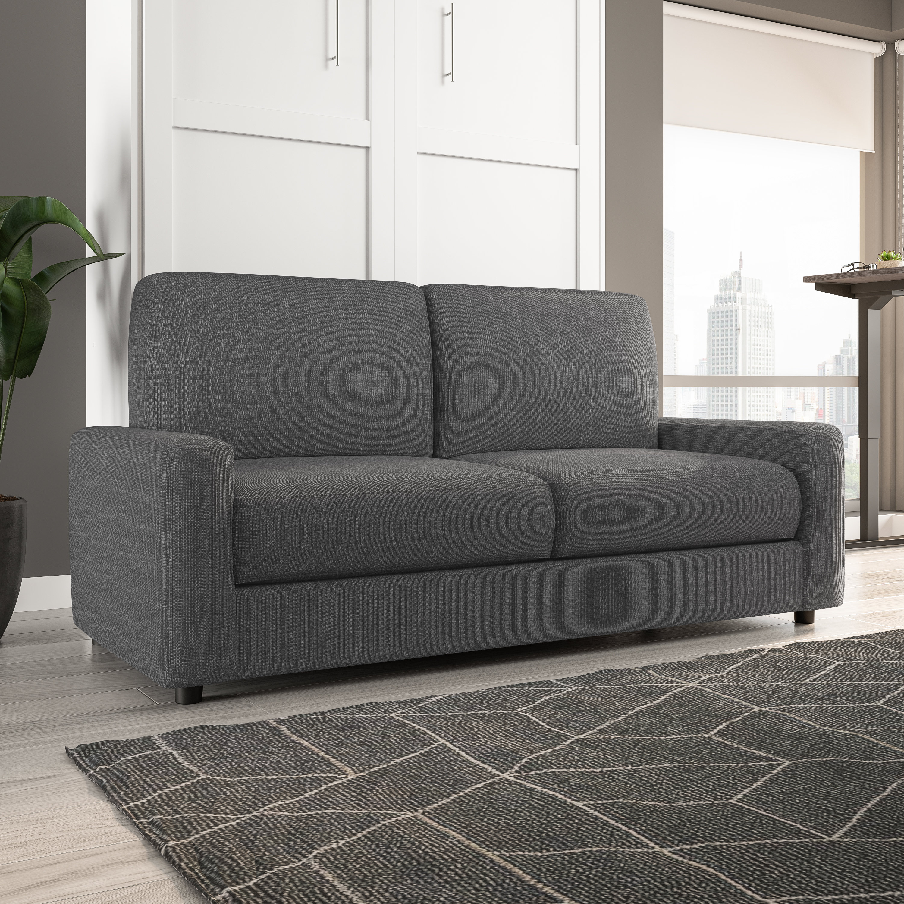 The Twillery Co.® Oneybrook 78" Square Arm Sofa Bed | Wayfair