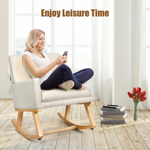 George Oliver Hebden Rocking Chair & Reviews | Wayfair