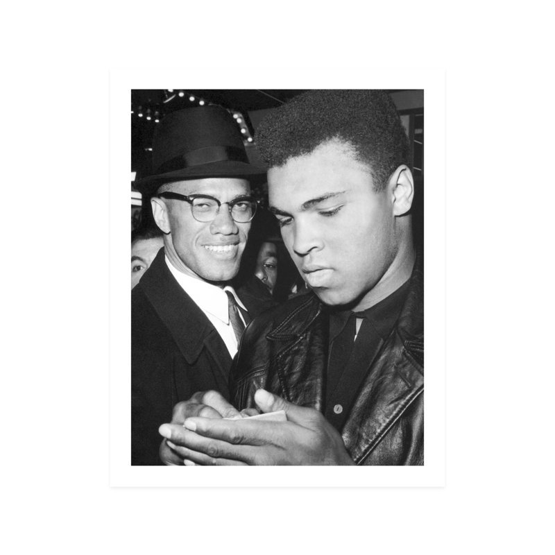 Globe Photos Entertainment Malcolm X Malcolm X And Muhammad Ali On ...
