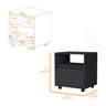 Mercer41 Duncan Nightstand, Top Open Shelf, 1 Drawer - Wayfair Canada