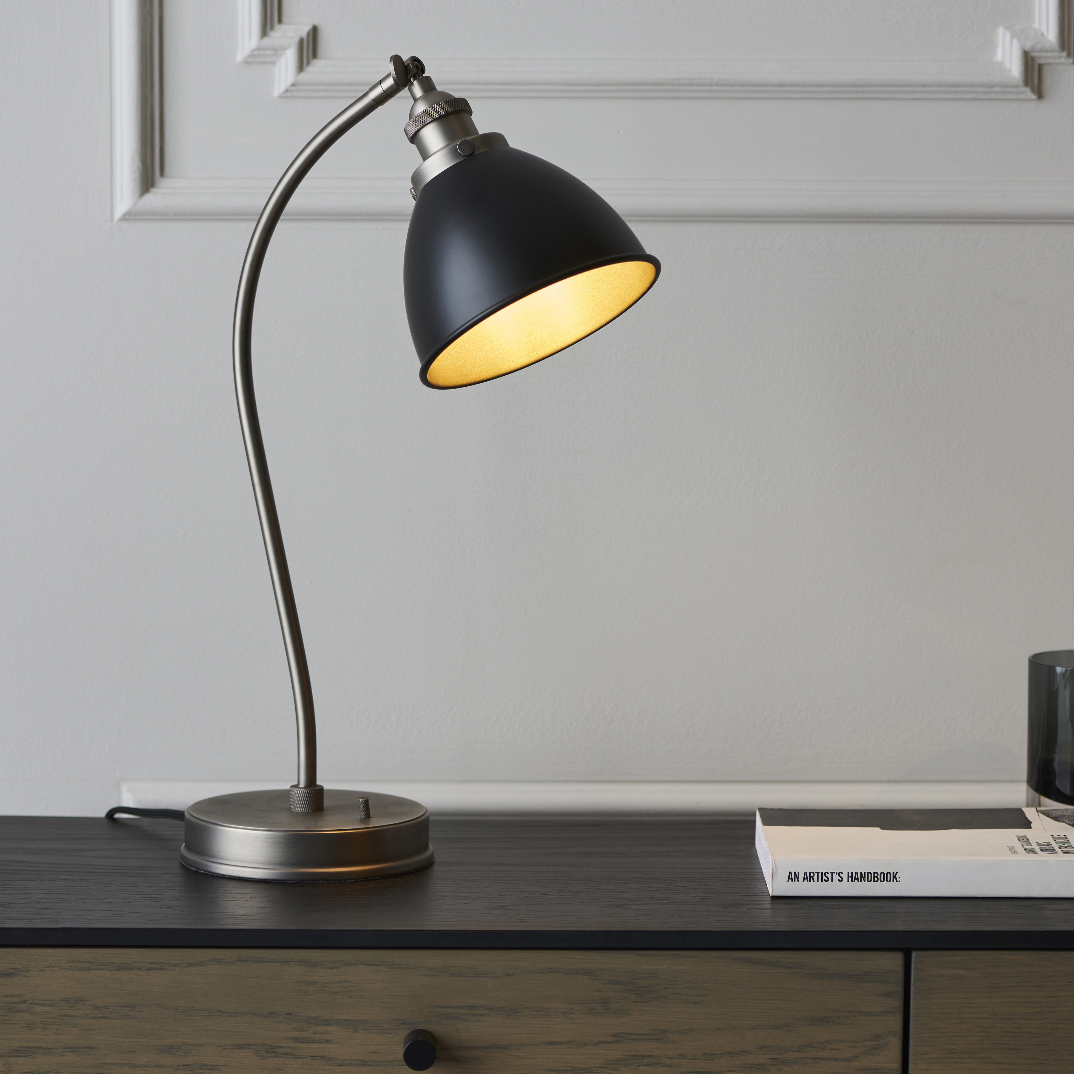 Williston Forge Ziemer 46Cm Dark Grey Arched Table Lamp | Wayfair.co.uk