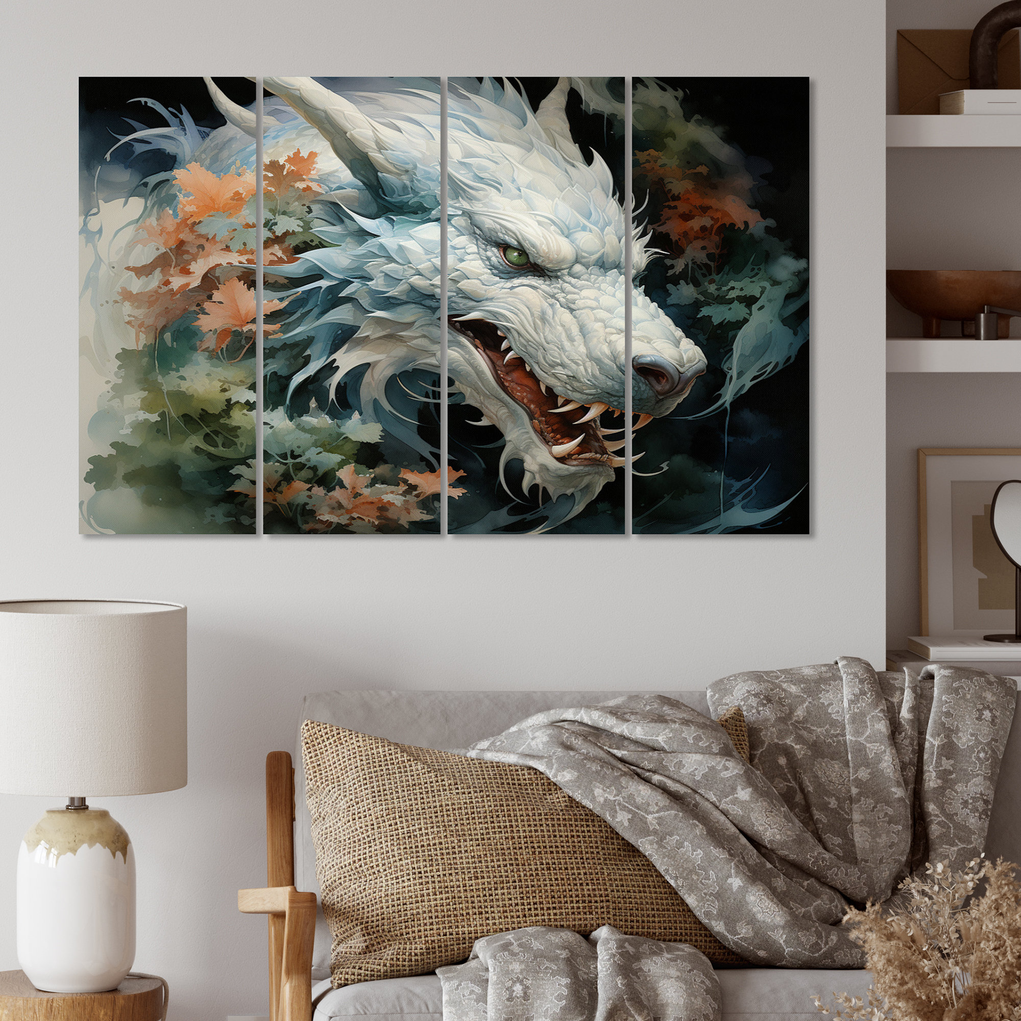 DesignArt China Art Jade Dragon II " China Art Jade Dragon II " 4 ...