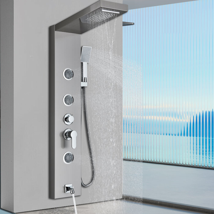 AlenArtWater 48'' Shower Panel with Fixed Shower Head & Reviews | Wayfair