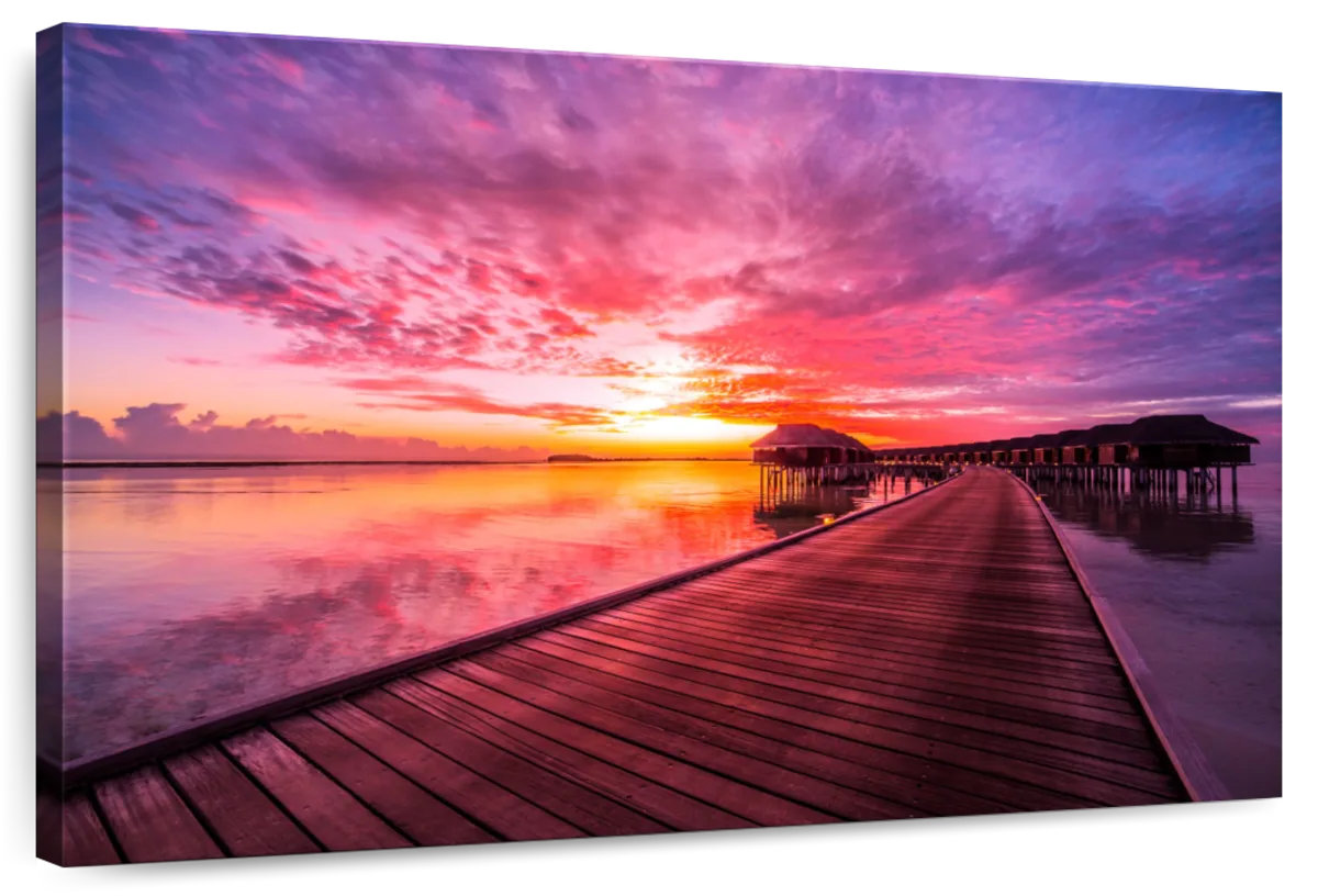 Breakwater Bay Maldives Pink Sunset Dock - Wayfair Canada