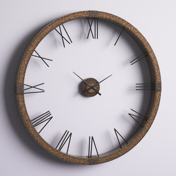 Mistana™ Oversized Oberon 60" Wall Clock & Reviews | Wayfair