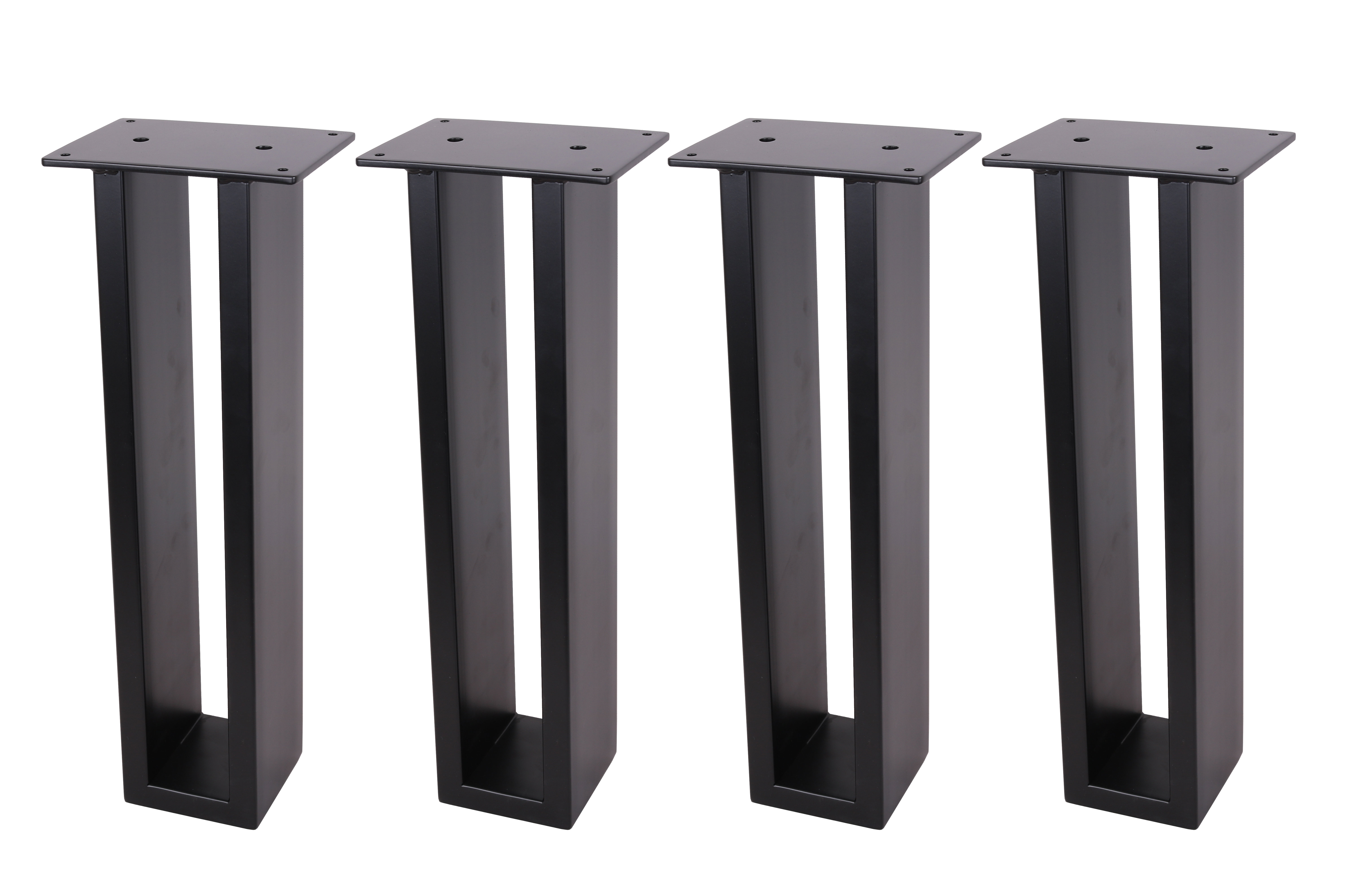 Symple Stuff 4 X 18" Straight Steel Bench Legs, Steel Coffee Table Legs ...