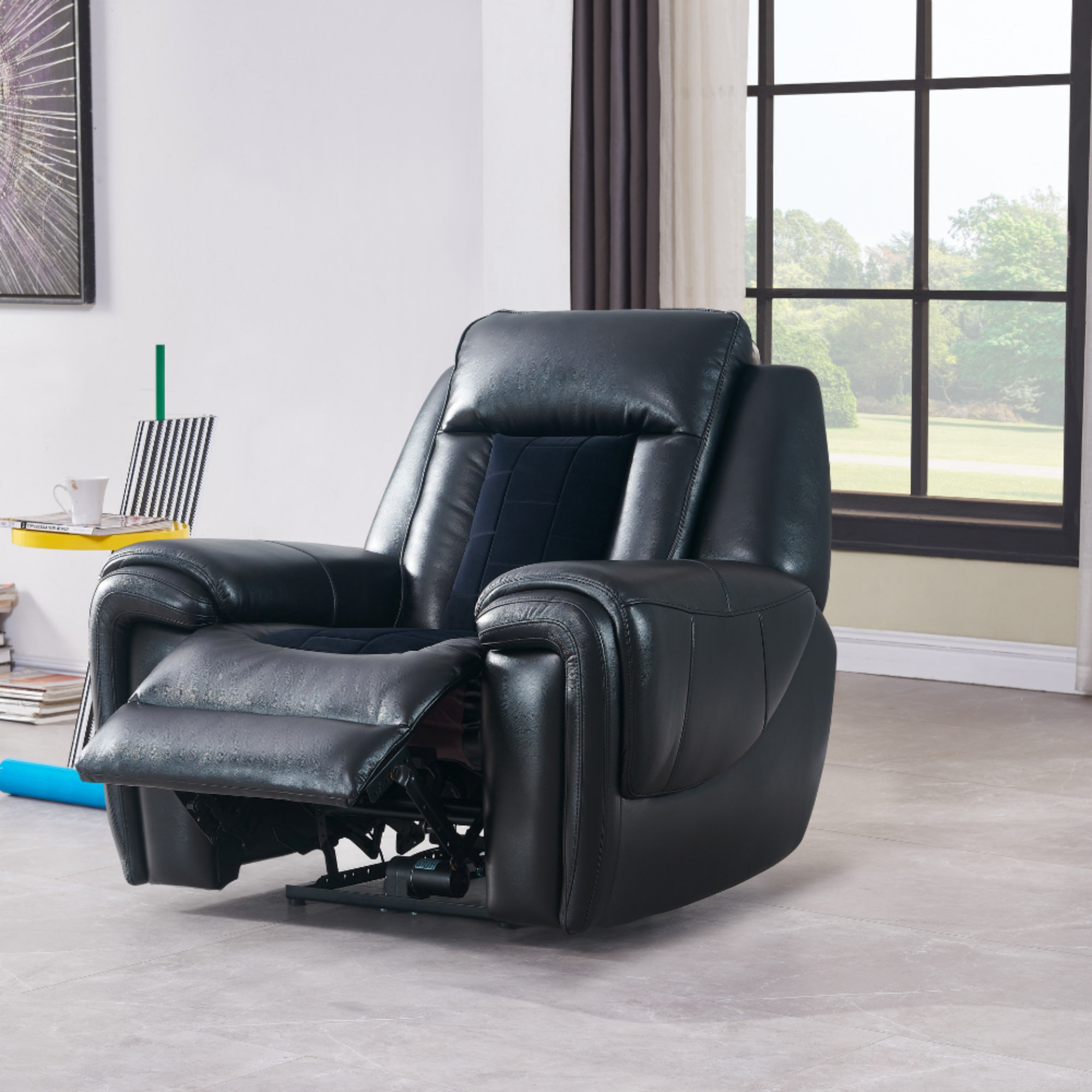 Red Barrel Studio Recliner Chair, CLARK BLANCHE VELVET POWER RECLINER ...