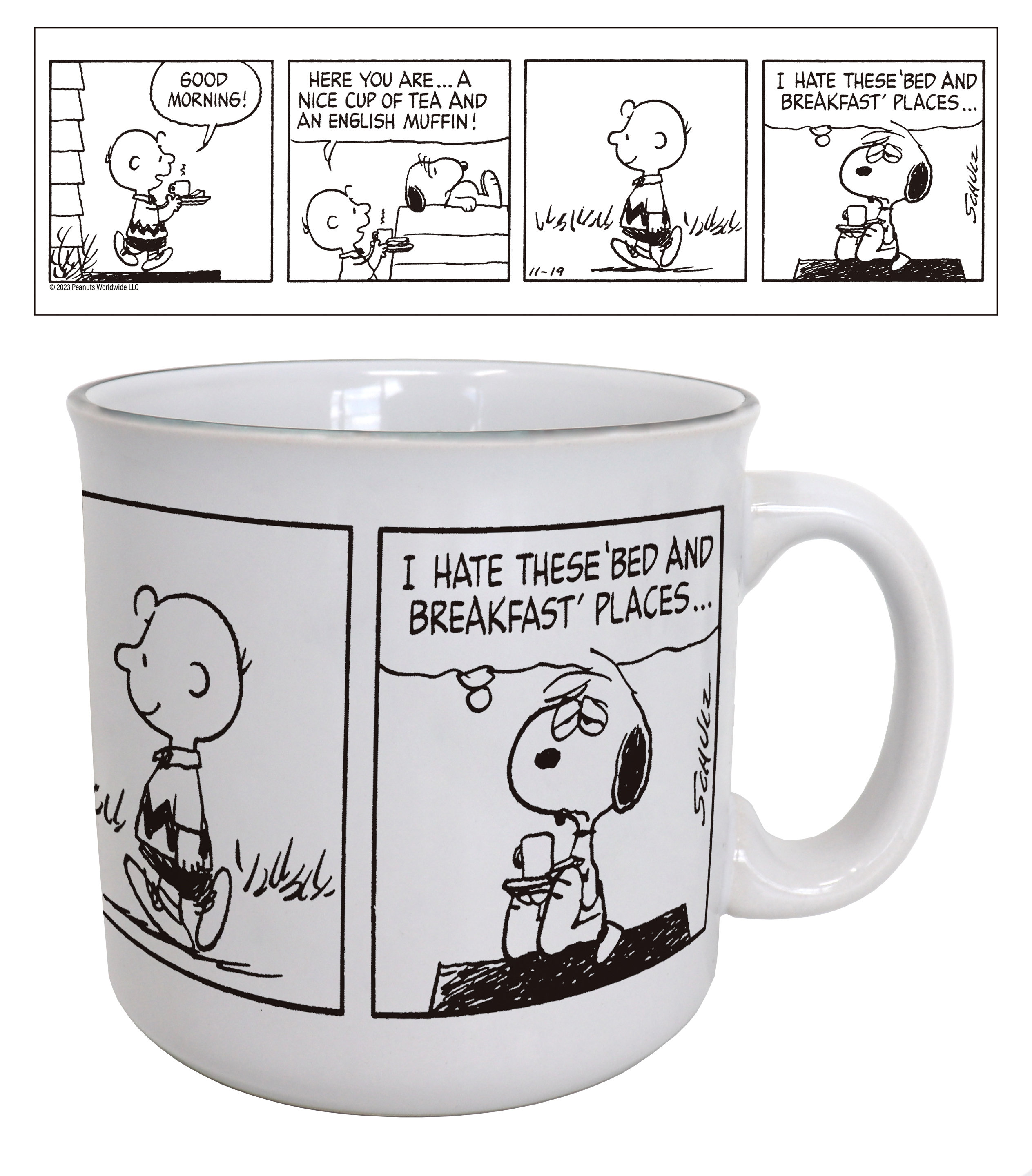 Pyramid America Peanuts - Snoopy-Bed and Break 20oz. Camper Mug ...