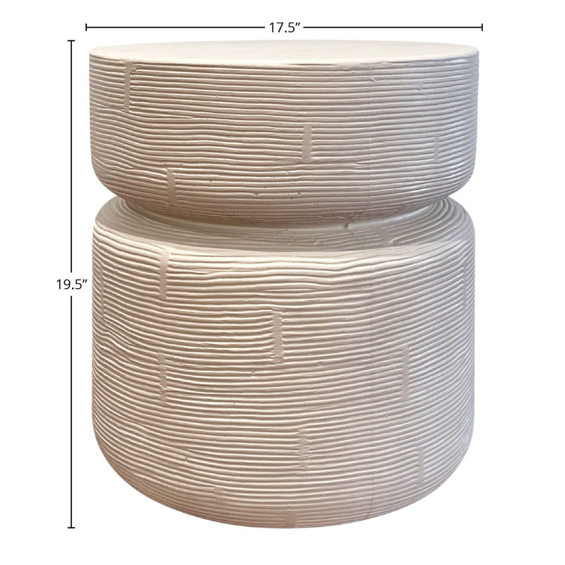 Joss & Main Alberry Stone/Concrete Side Table | Wayfair