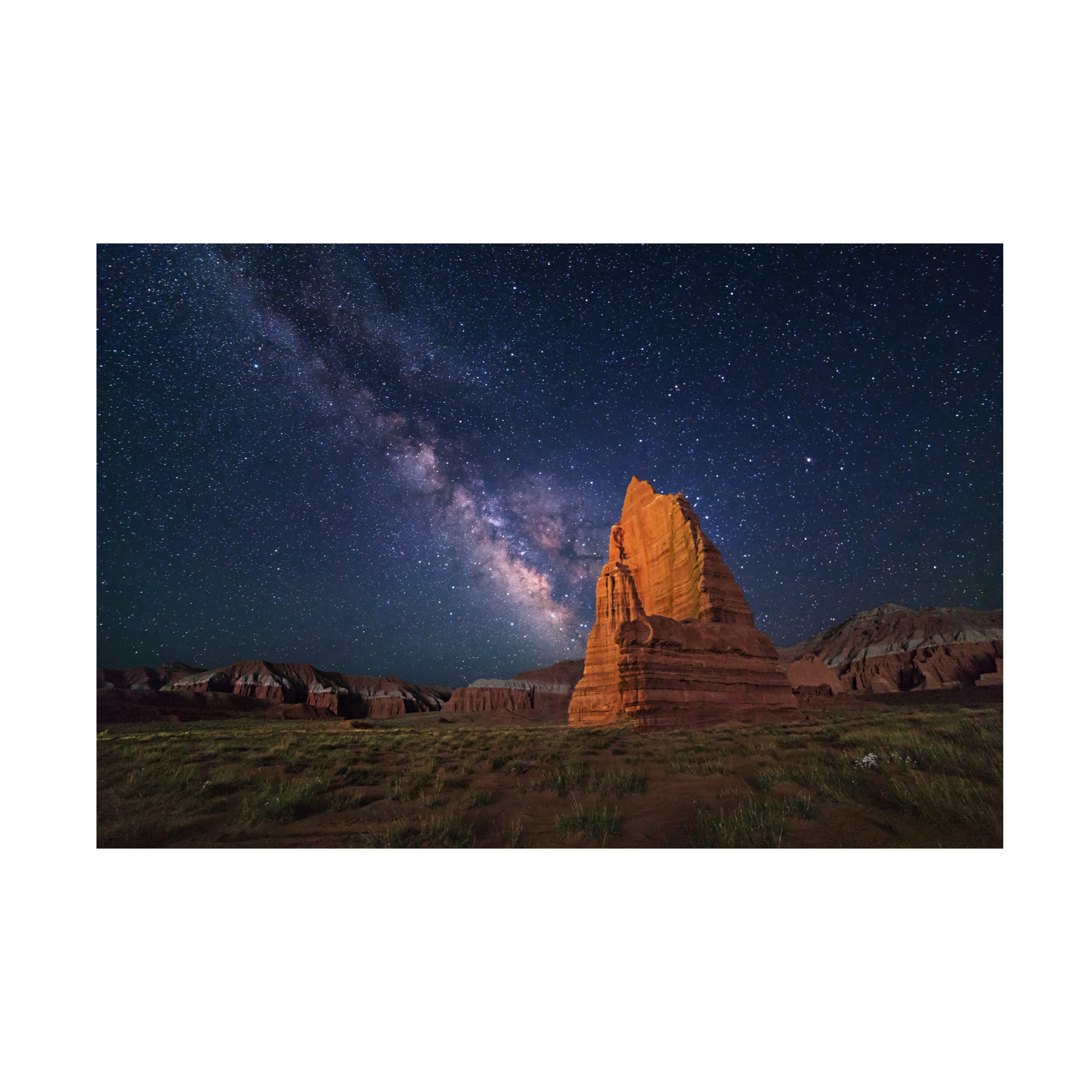 Union Rustic Wrapped Canvas Wall Art - Royce Bair 'Milky Way Temple of ...