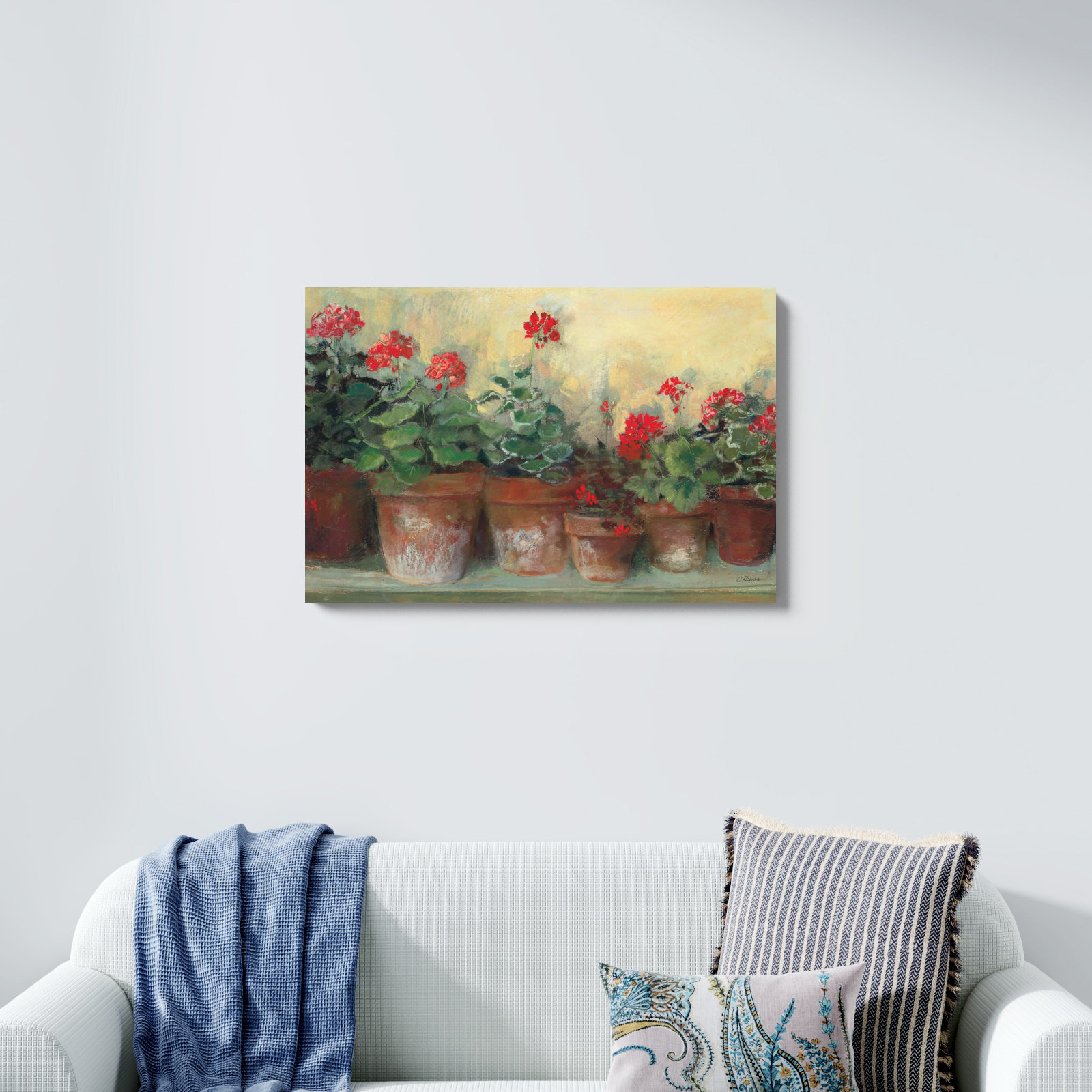 Andover Mills™ Kathleens Geraniums by Carol Rowan - Wrapped Canvas ...