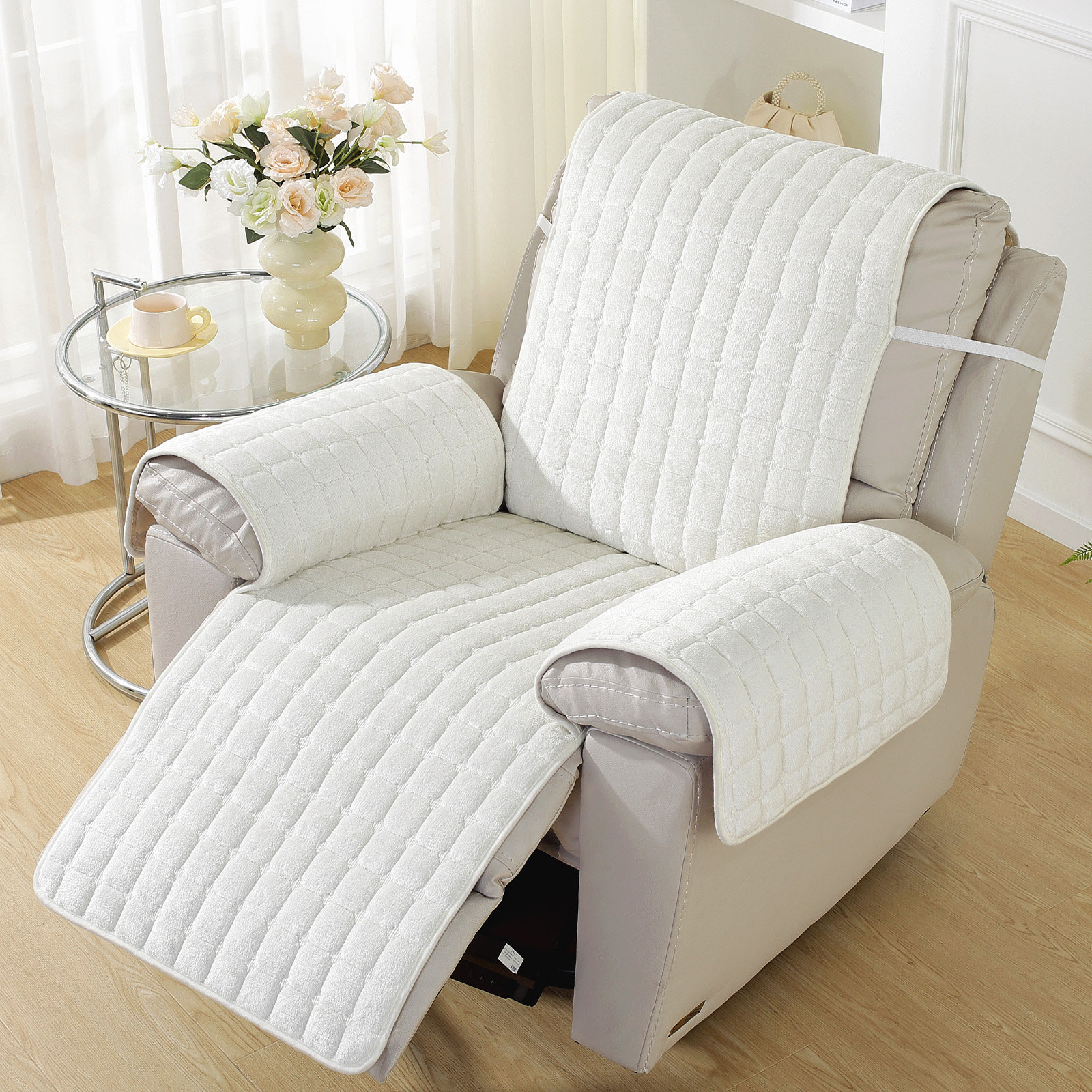 Rebrilliant Housse pour fauteuil inclinable à coussins carrés ...