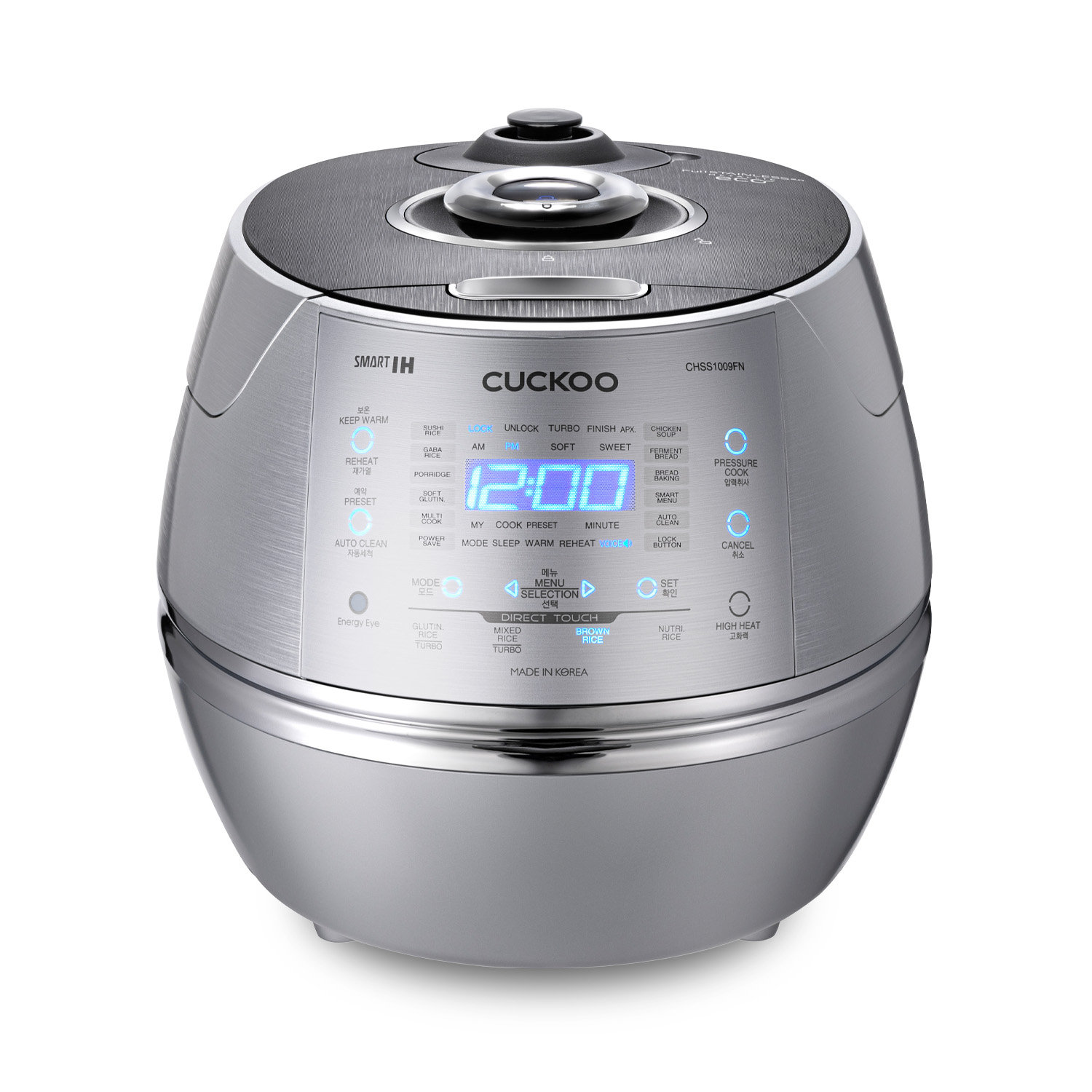 Cuckoo Electronics CUCKOO 10-Cup Induction Heating Pressure Rice Cooker with Nonstick Inner Pot ...