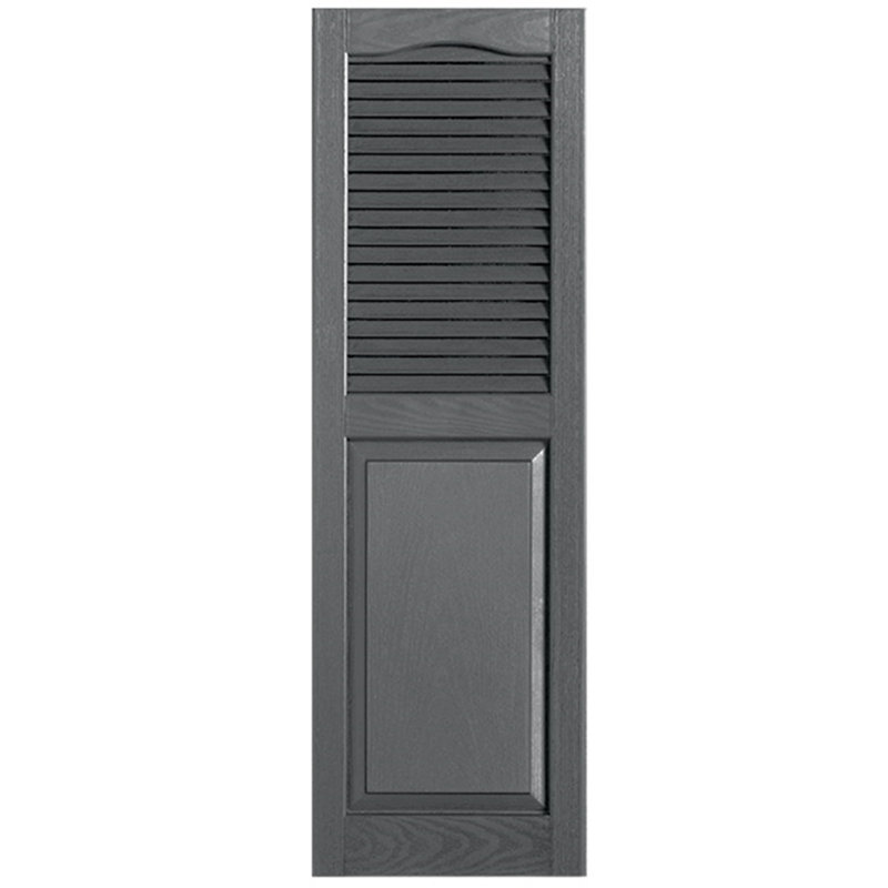 Alpha Shutters Cathedral Top Combination Shutters Pair & Reviews | Wayfair