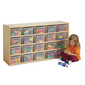 Jonti-Craft Young Time® 20 Compartment Solid Wood Cubby & Reviews | Wayfair