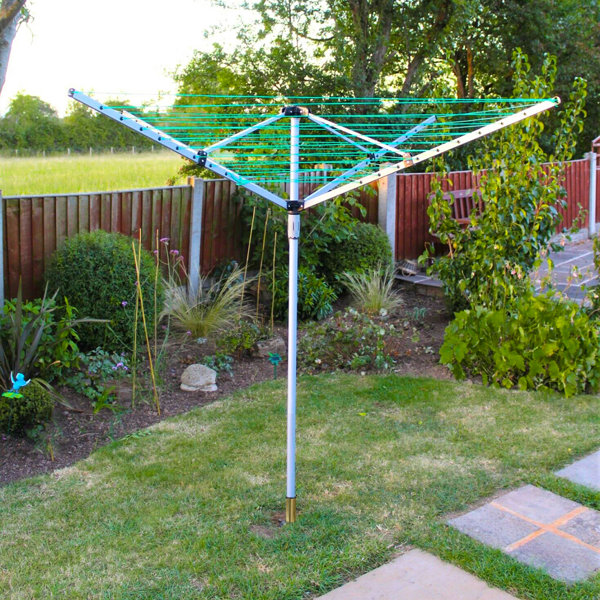 Dakota Fields 40cm Metal Ground Spike for Rotary Clothes Line | Wayfair.ie