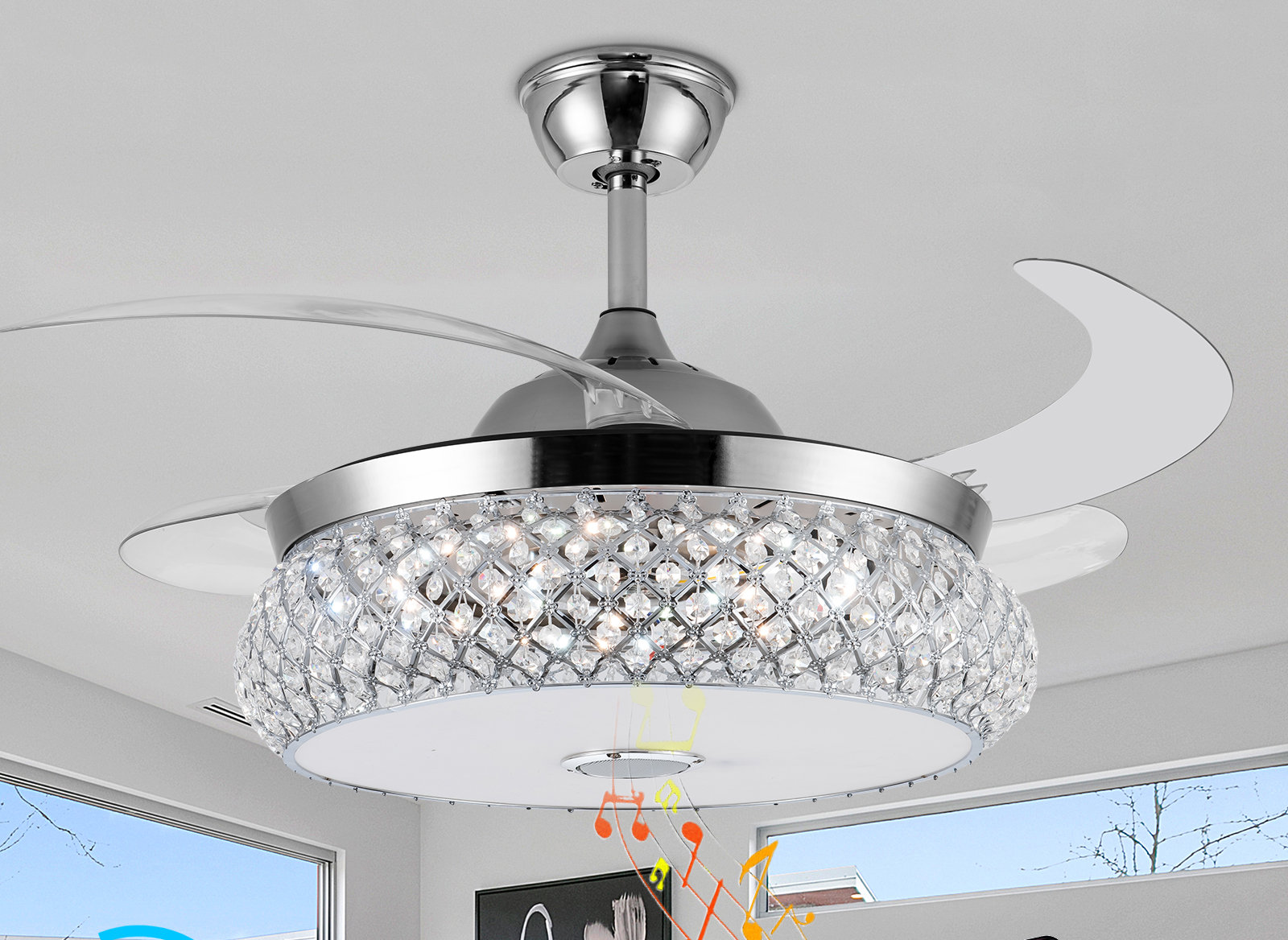 House of Hampton® Keashia 42'' Ceiling Fan with LED Lights | Wayfair