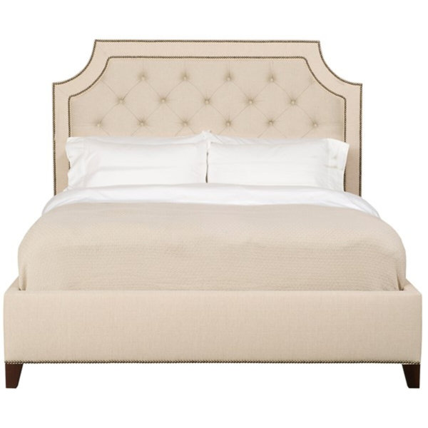 Vanguard Furniture Audrey/Asher Queen Tufted Upholstered Low Profile ...