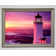 Longshore Tides Lighthouse Pink Sunset - Single Picture Frame Print ...