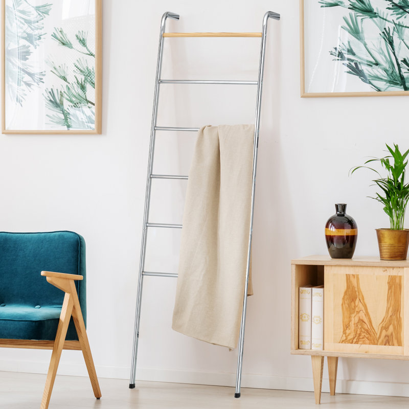 Gracie Oaks 5 ft Blanket Ladder Quilt Rack & Reviews | Wayfair