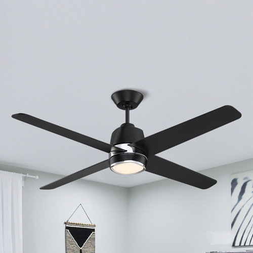 Indoor Large Room Ceiling Fans With Lights You'll Love | Wayfair