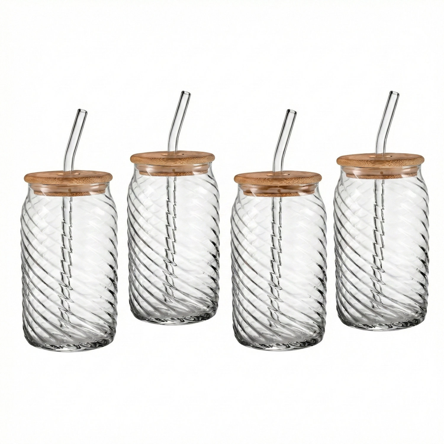 Wrought Studio™ Belmar Set Of 4 Glass Sippers 18Oz | Wayfair
