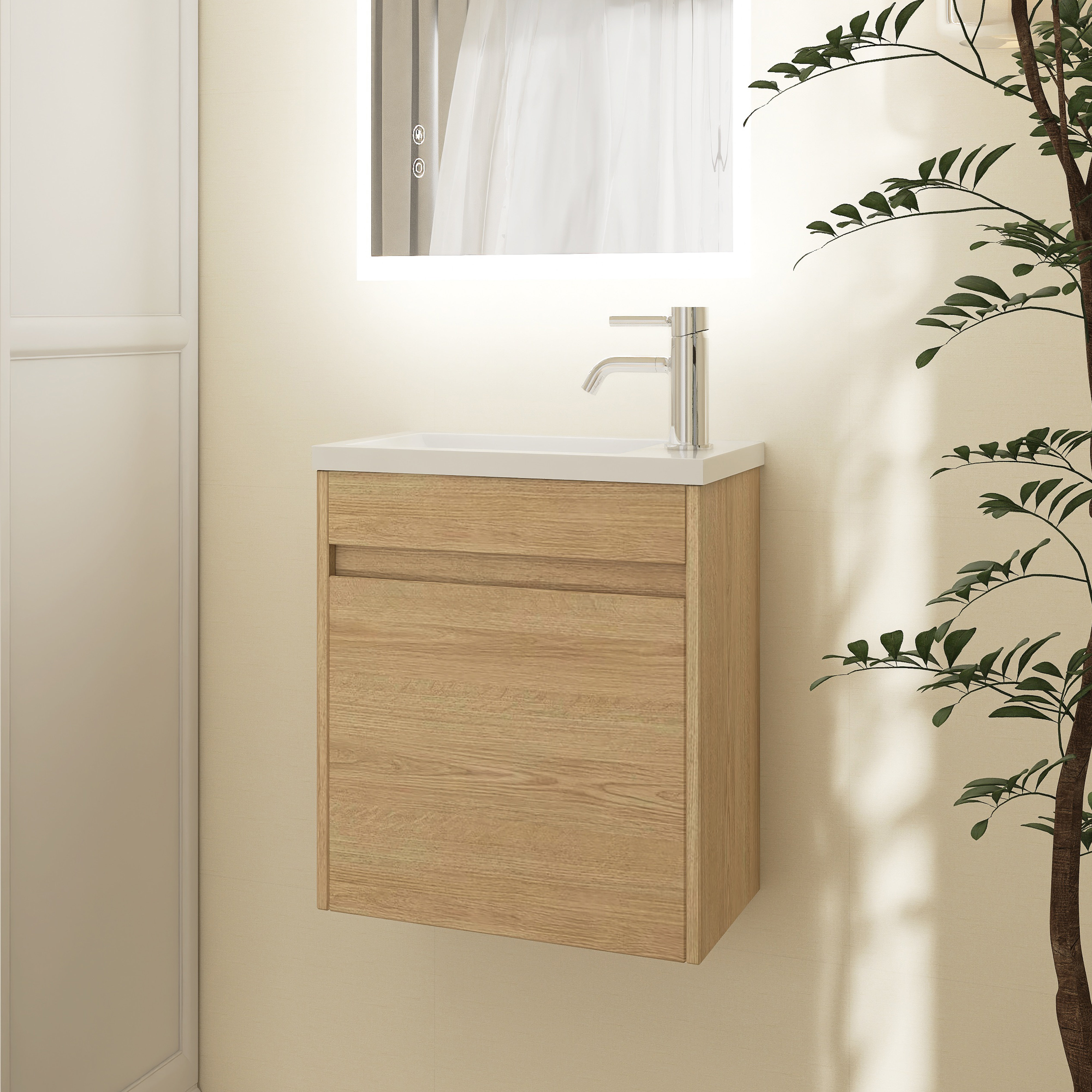 Latitude Run® Eldine 16.93'' Single Bathroom Vanity with Resin Top ...