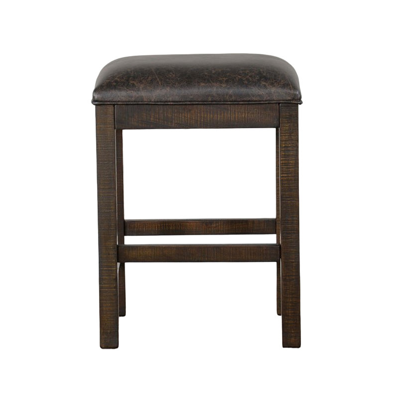 Benjara Flint Upholstered 24'' Counter Stool | Wayfair