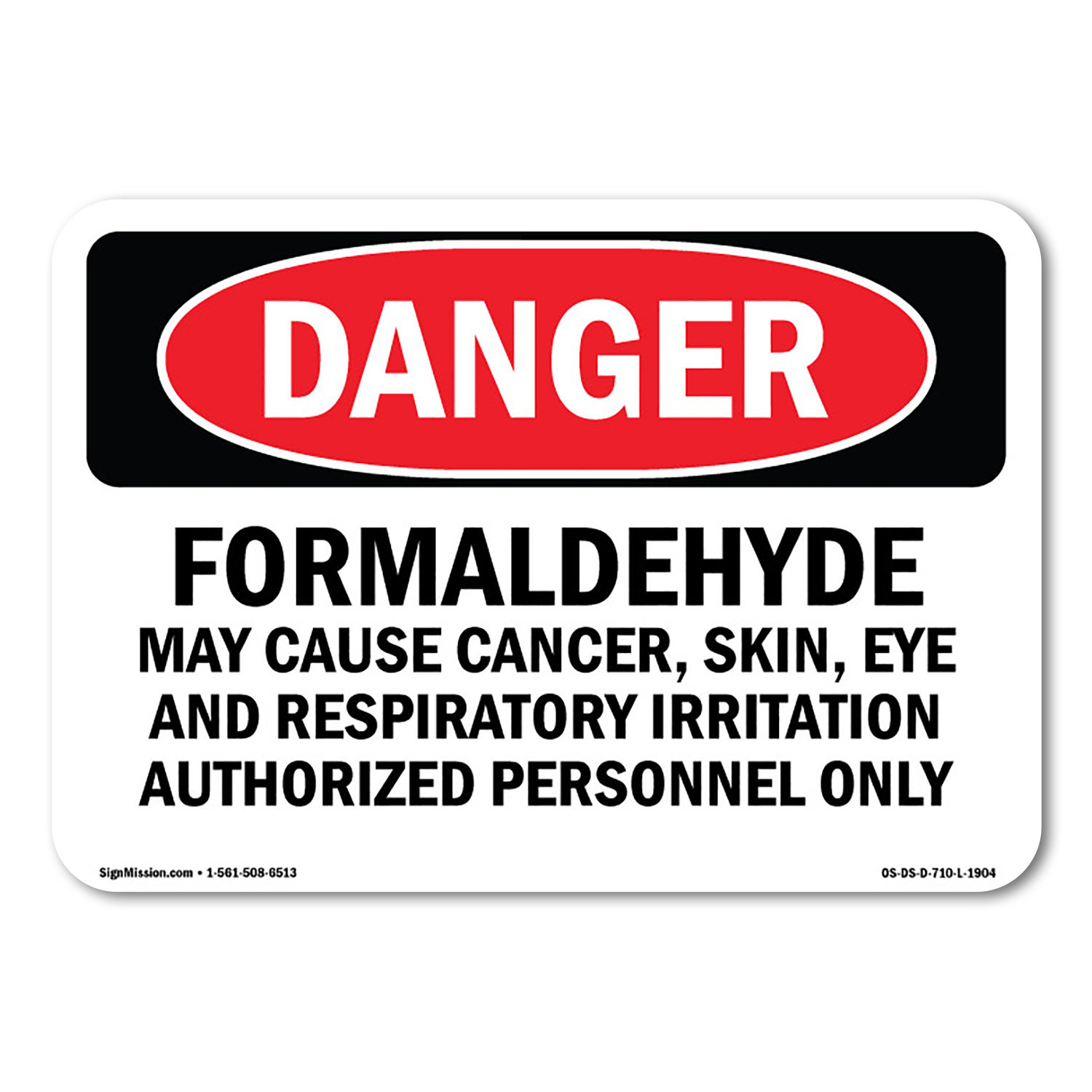 SignMission Formaldehyde May Cause Cancer Decal 14" X 10" | Wayfair