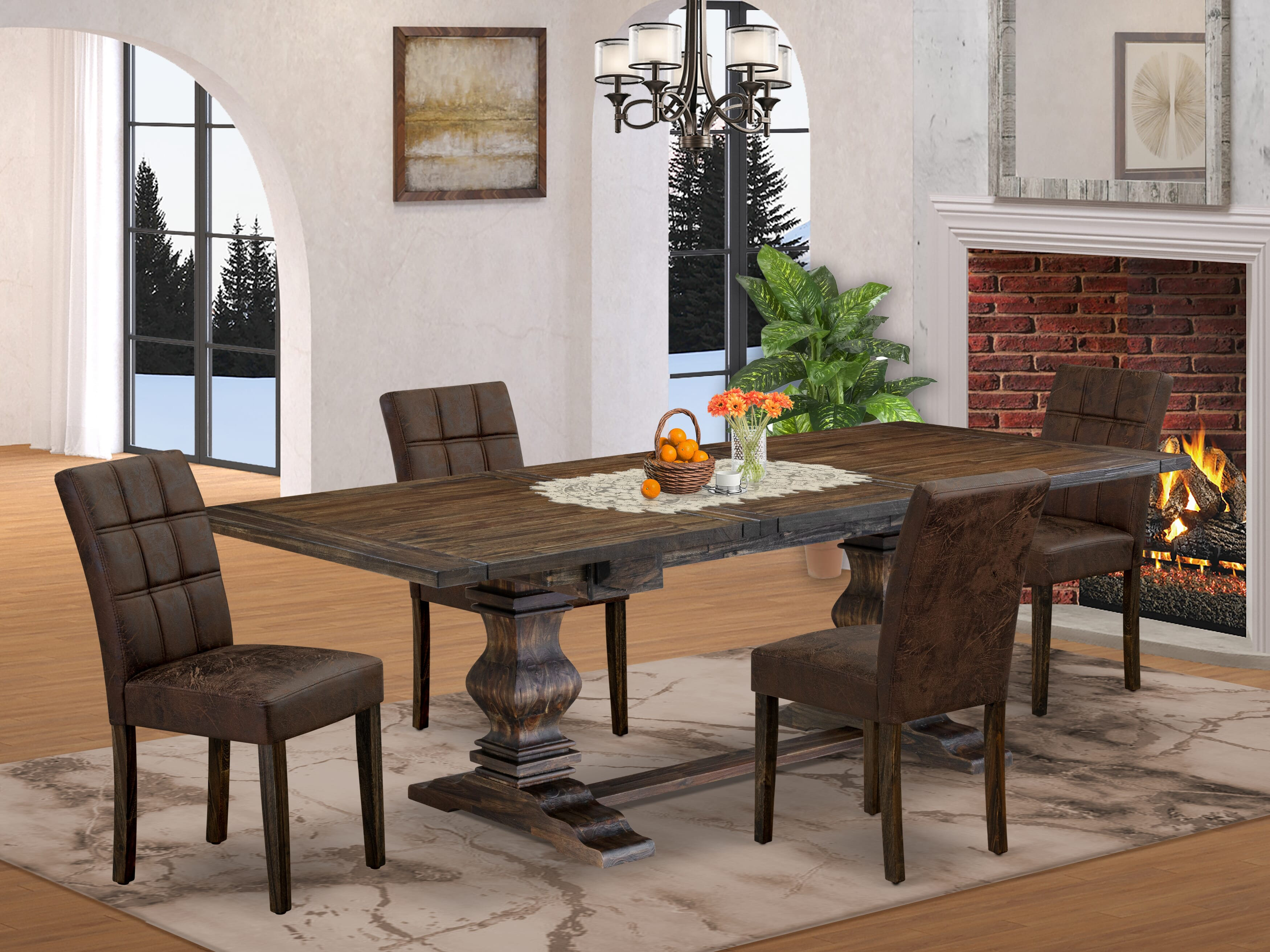 Millwood Pines Chatmon Rectangular 92'' L x 42'' W Dining Set | Wayfair