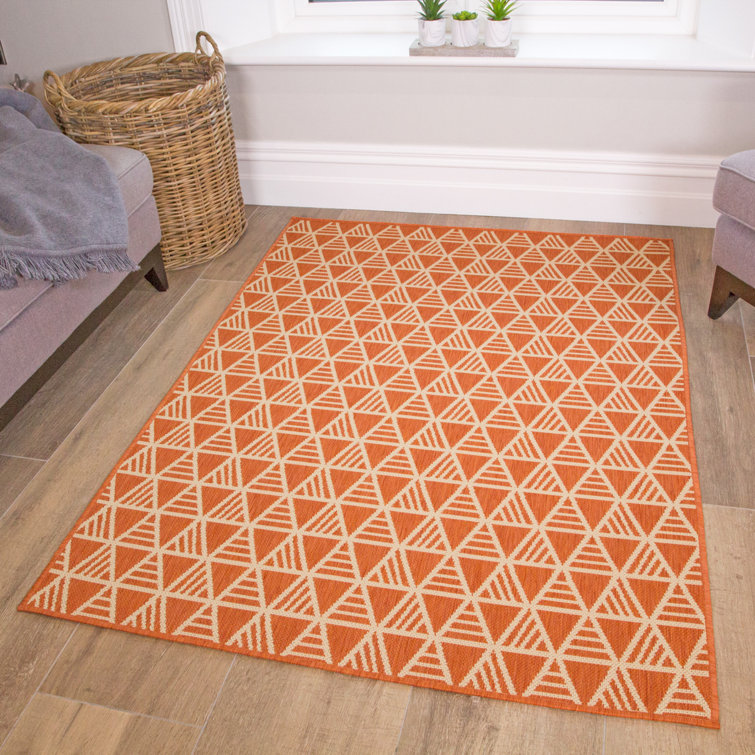 Latitude Run Arla Geometric Indoor / Outdoor Area Rug & Reviews ...