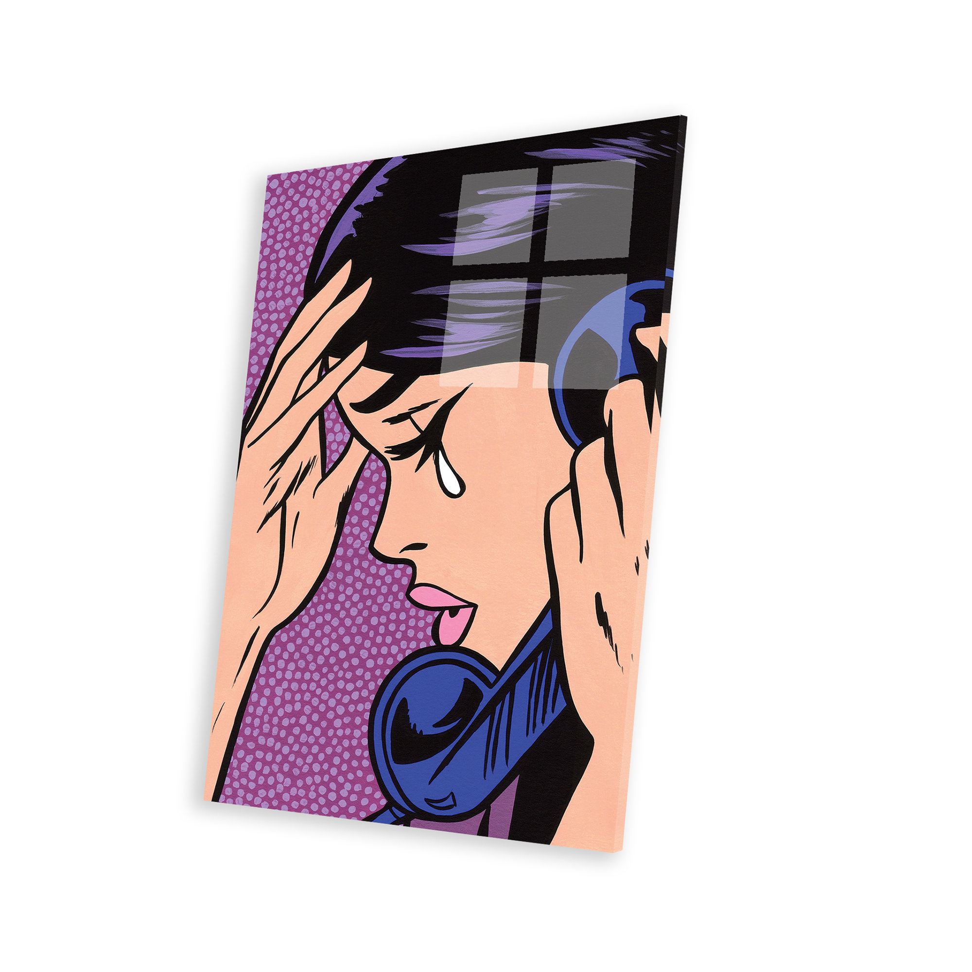 Winston Porter Telephone Crying Girl On Plastic/Acrylic by Allyson ...