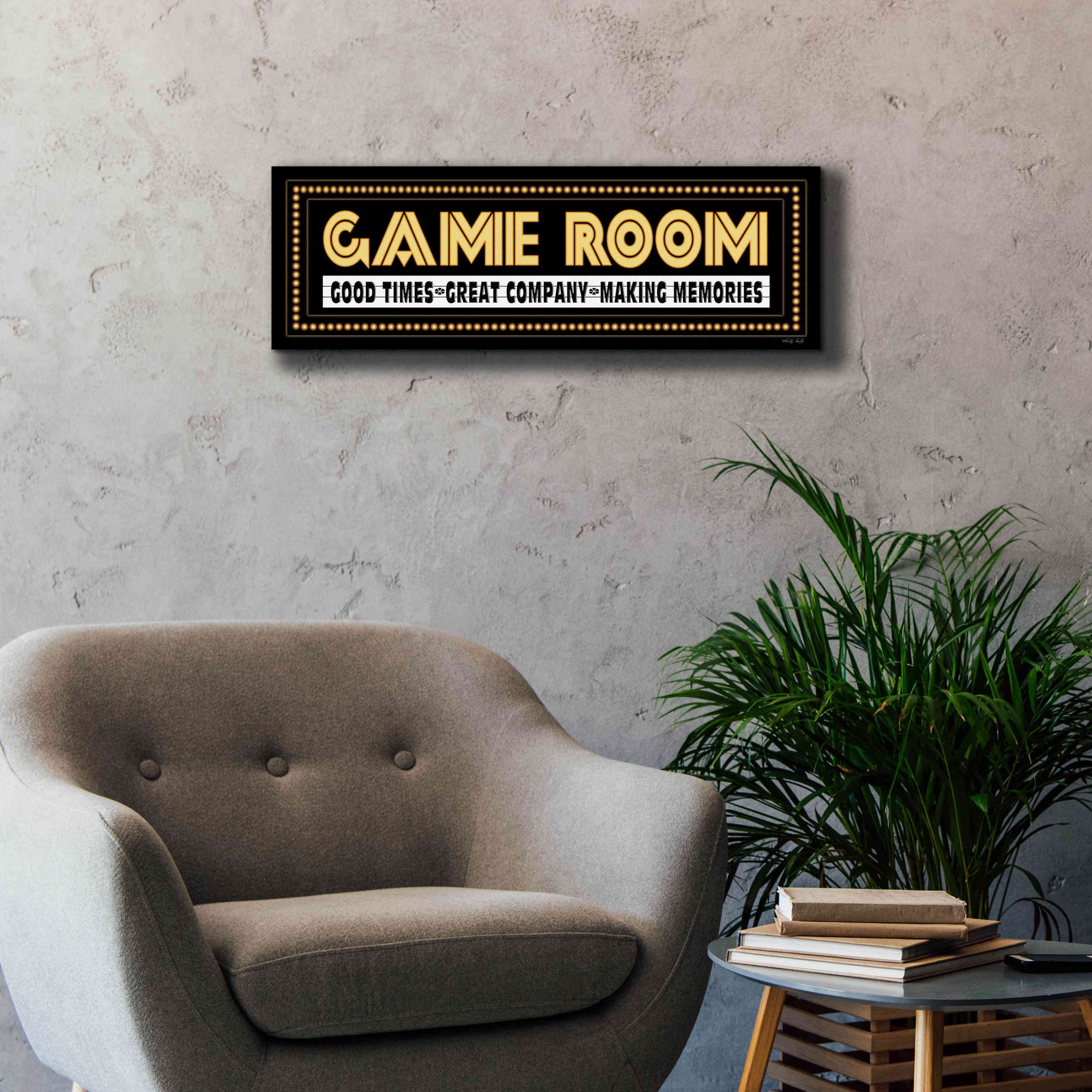 17 Stories 'Game Room Sign' by Cindy Jacobs, Giclee Canvas Wall Art ...