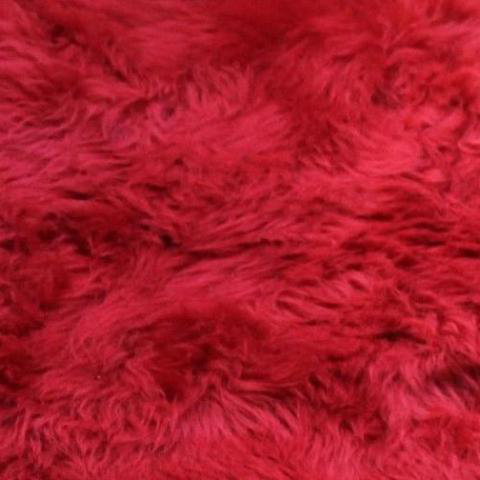 Happy Larry Double Sheepskin Red Rug | Wayfair.co.uk