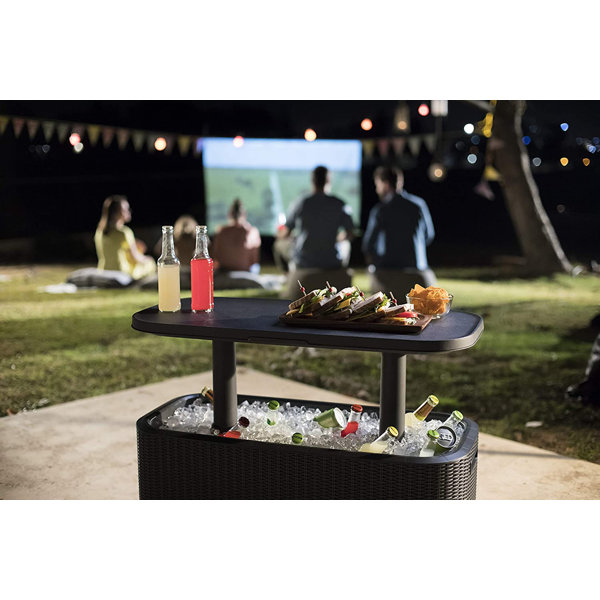 Keter Bevy Bar Cocktail Table - Brown | Wayfair.co.uk