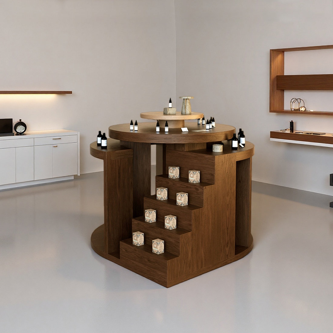 Orren Ellis Multi-functional Wooden Circle Display Stand - Wayfair Canada