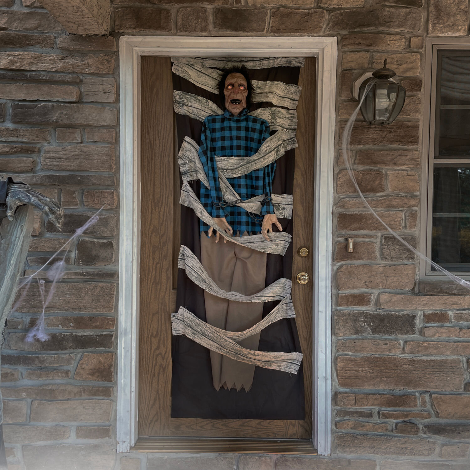 Haunted Hill Farm Lumber Jeff the Talking Zombie in Chains One-Piece ...