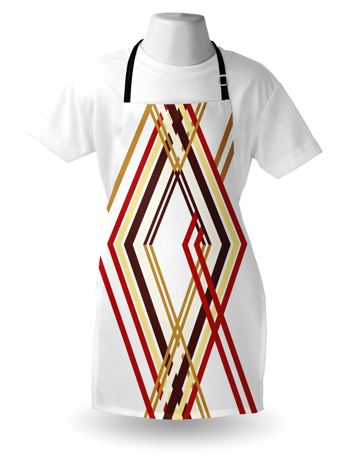 East Urban Home Modern Apron Unisex, Diamond Like Border Line, Adult ...