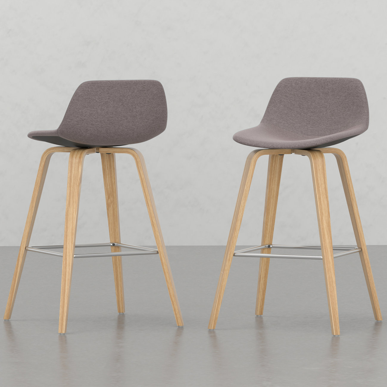 Everly Quinn Harvard Bentwood Counter/Bar Height Stool (Set Of 2 ...