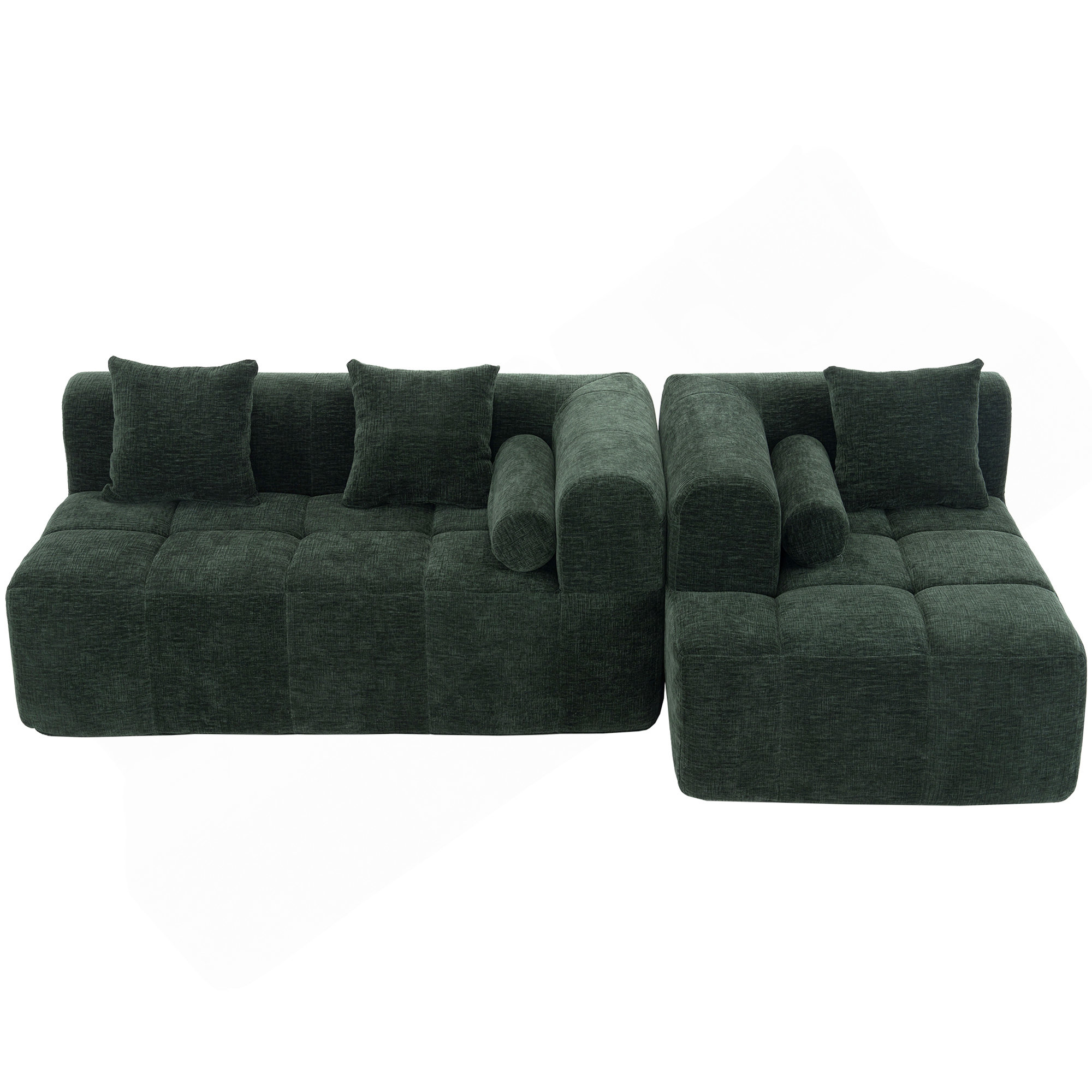Latitude Run® 101.2" Sectional Sofa Full-Compressed Sofa Modular Sofa ...