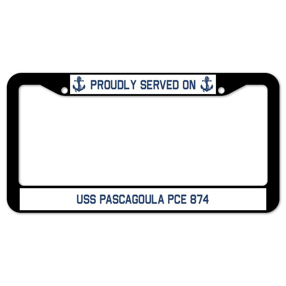 SignMission Proudly Served on USS PASCAGOULA PCE 874 Plate Frame | Wayfair