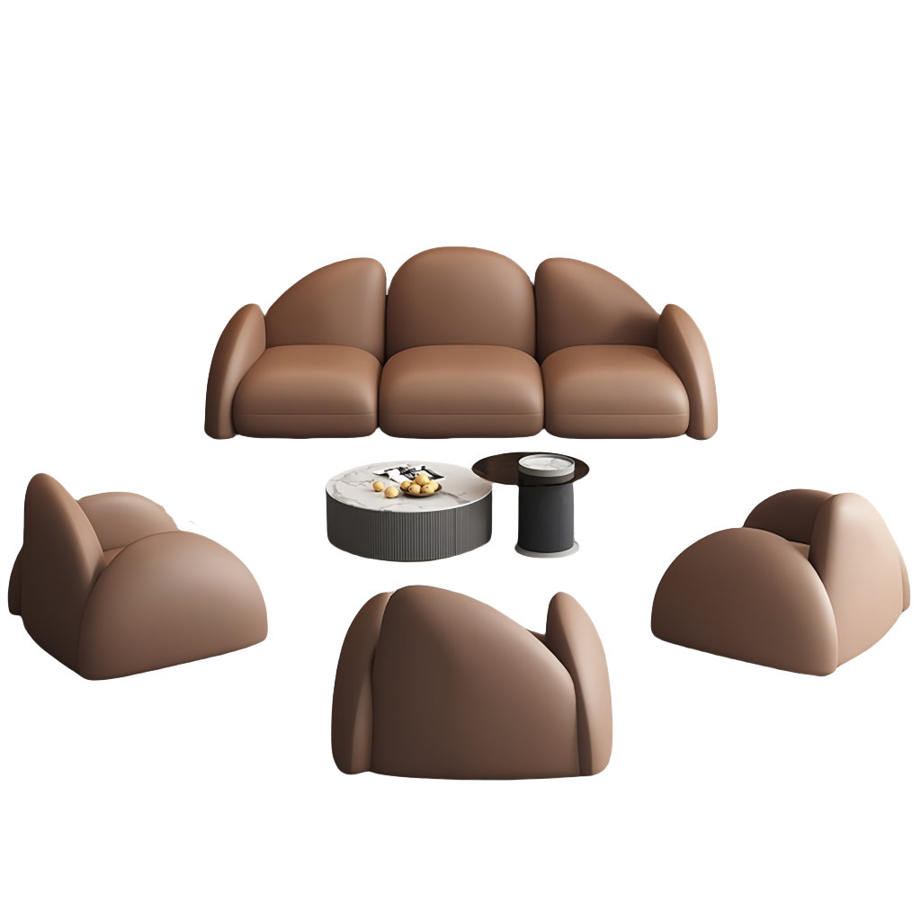 Lifton Nordic Personality Sofa Tea Table Combination 6 - Piece Living ...