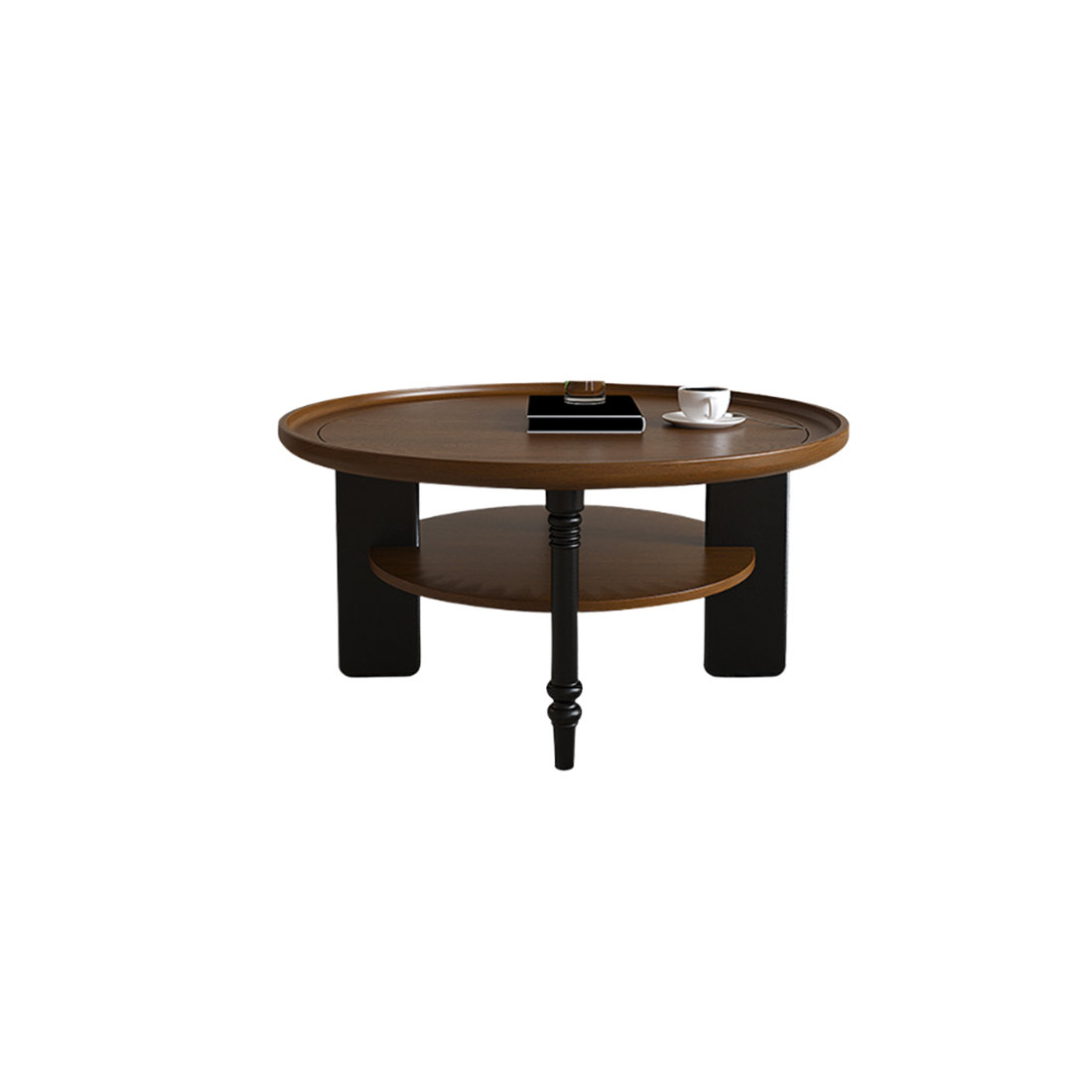 One Allium Way® Solid Red Oak Coffee Table with Open Shelf | Wayfair