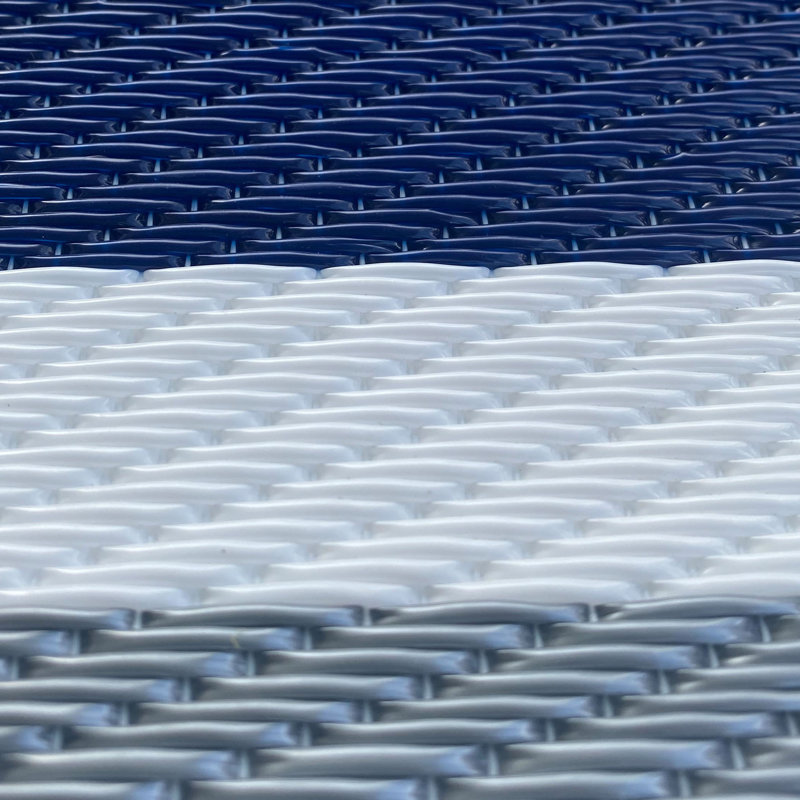 Breakwater Bay Monee Striped Navy/White Indoor/Outdoor Area Rug ...