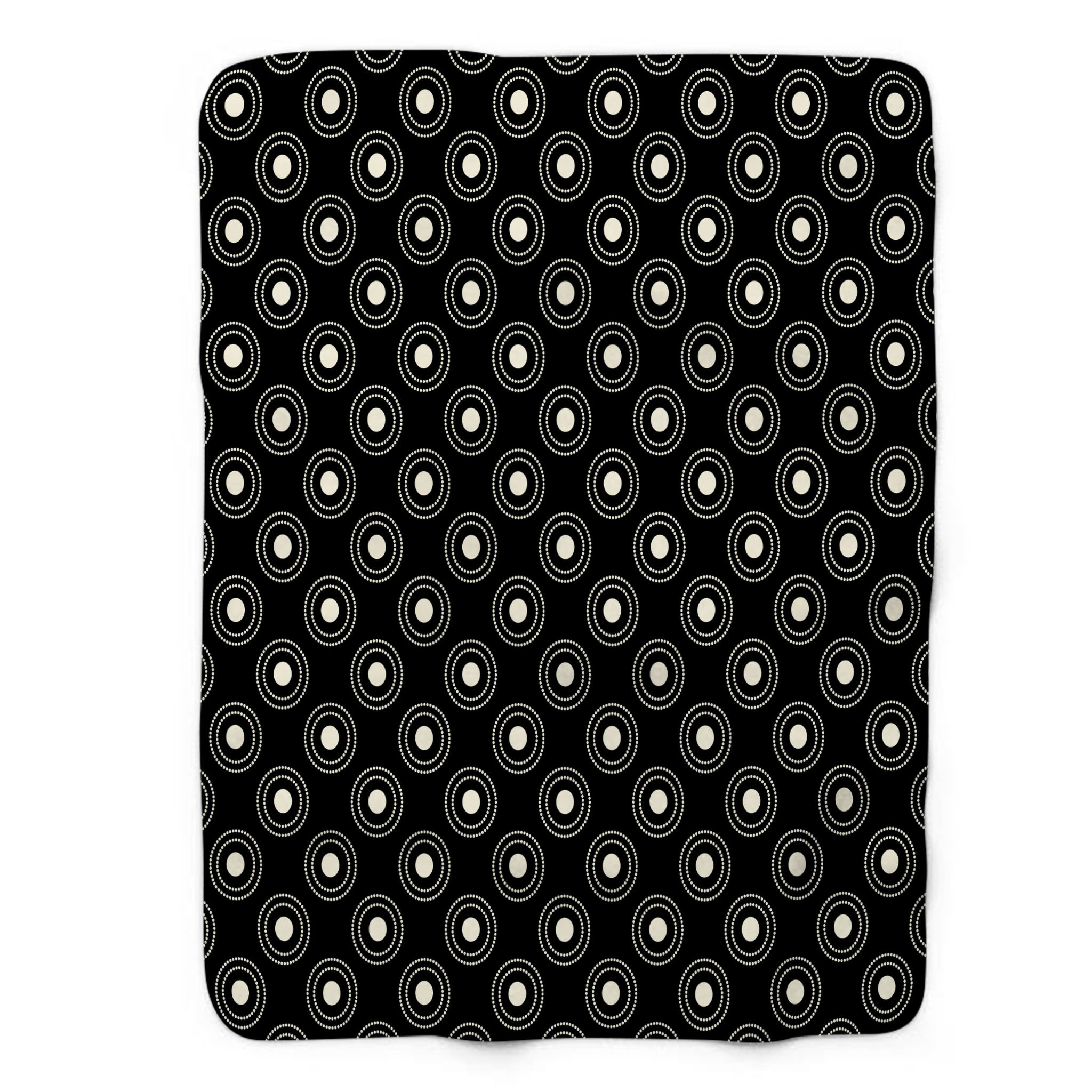 MentionedYou Cream Dots - 1 Piece Premium Sherpa Blanket 0098 | Wayfair