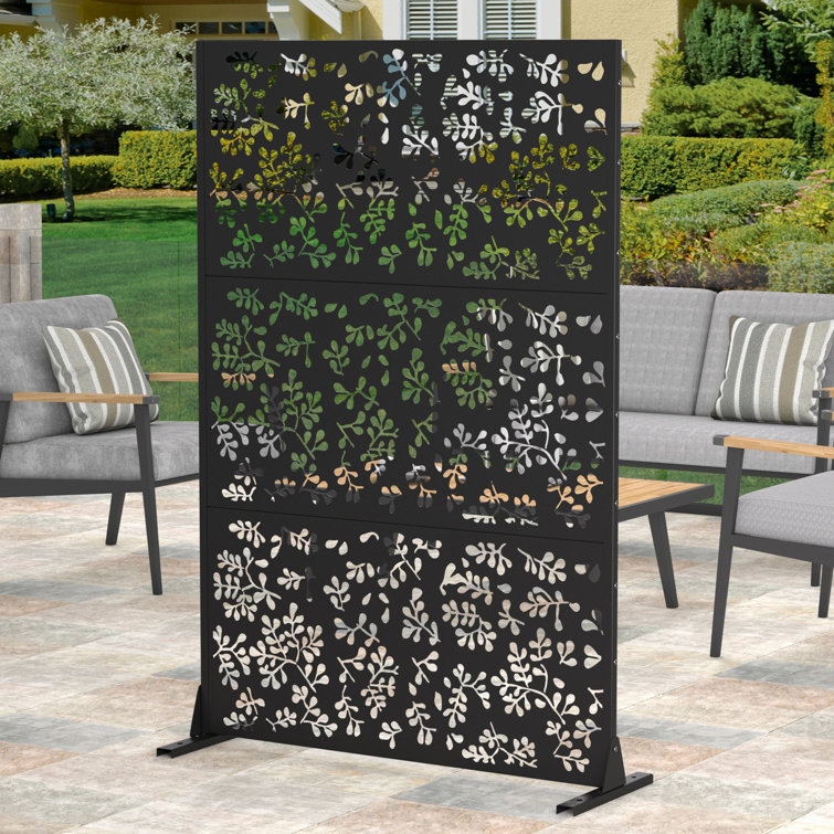 MAYEERTY Metal Privacy Screen - Wayfair Canada